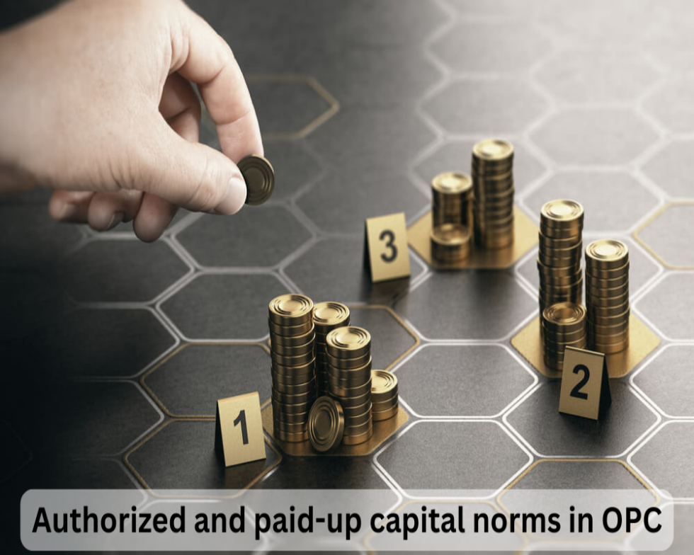 Define authorized and paid-up capital norms in OPC - Hello Auditor