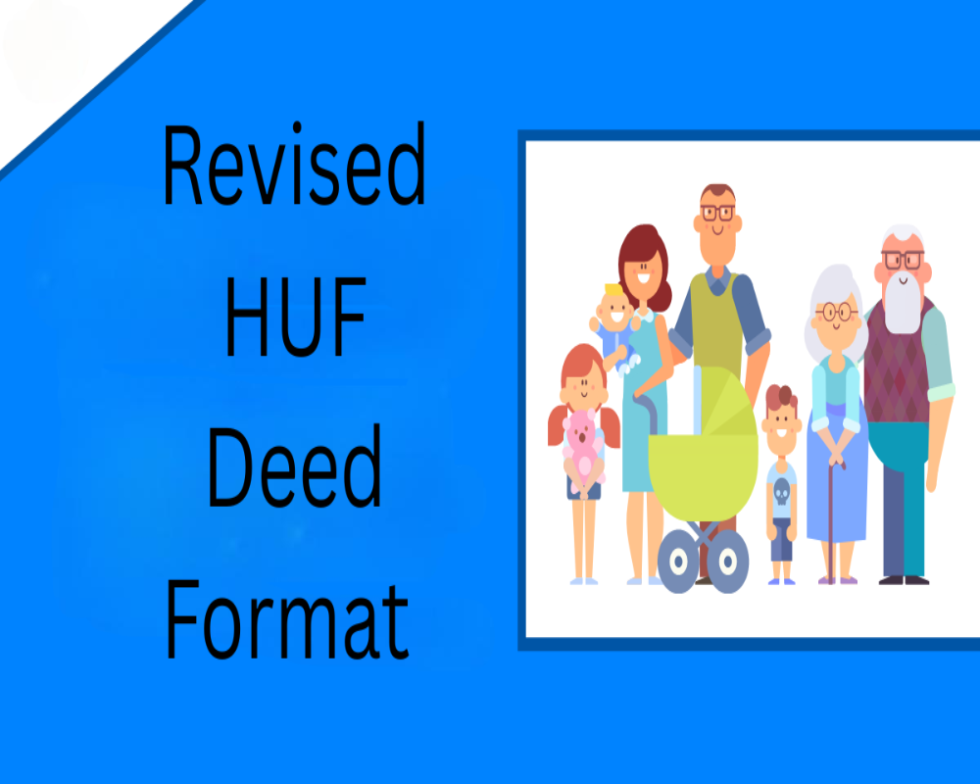 Revised HUF Deed Format Released by Law Ministry - Hello Auditor
