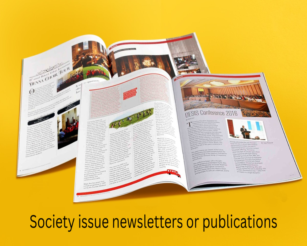 Can a society issue newsletters or publications? - Hello Auditor