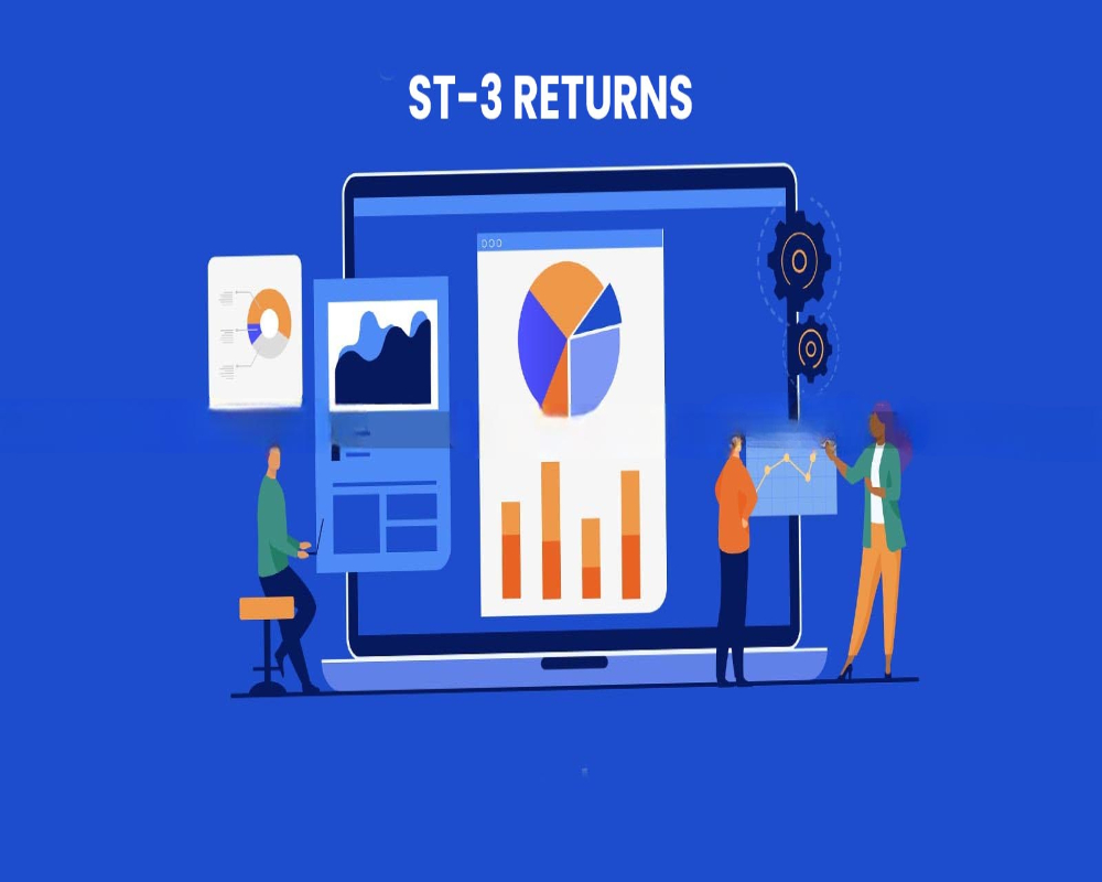 Briefly outline the procedure for filing ST-3 returns. - Hello Auditor
